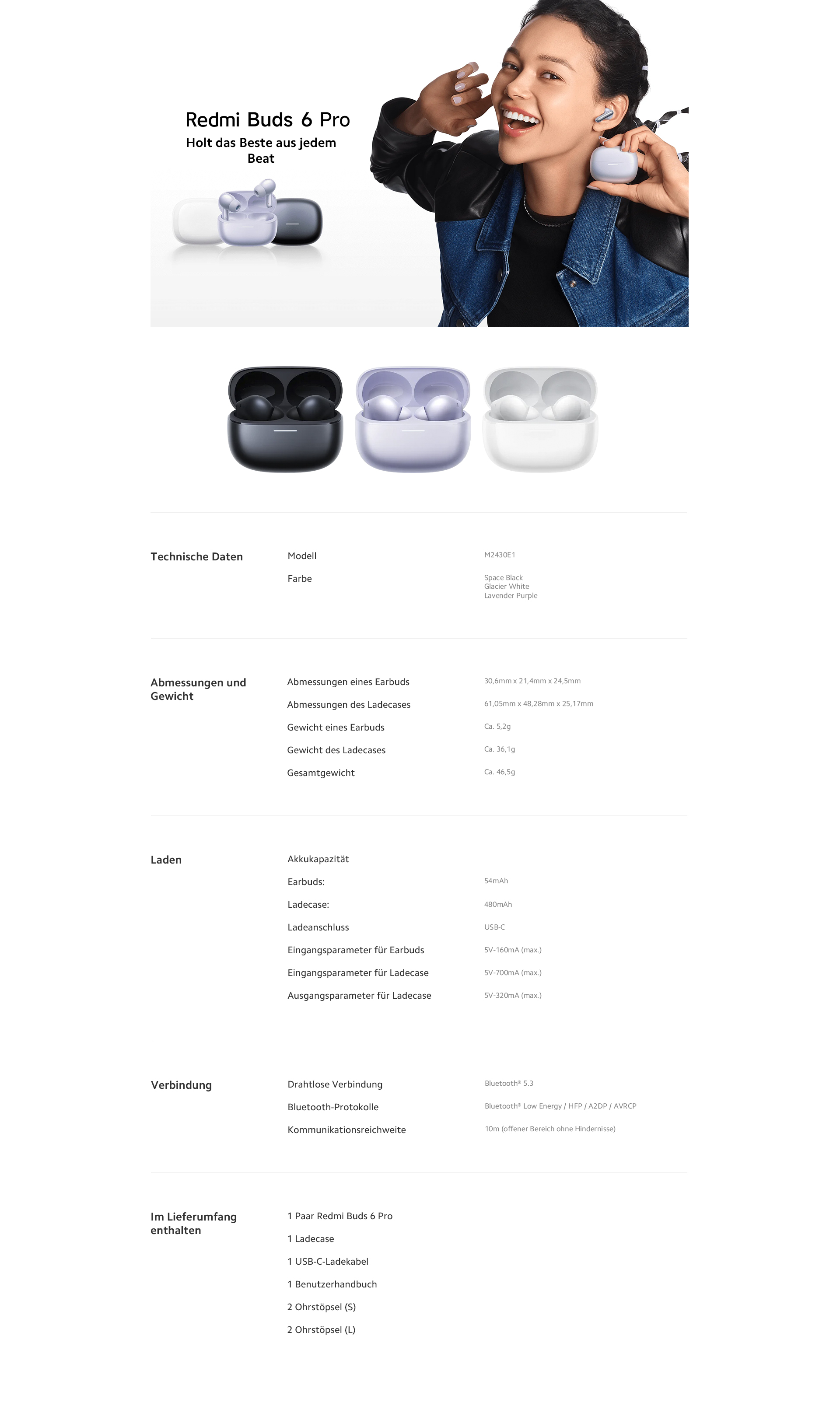 Redmi Buds 6 Pro - JETZT im autorisierten Onlineshop kaufen! - Xiaomi ...